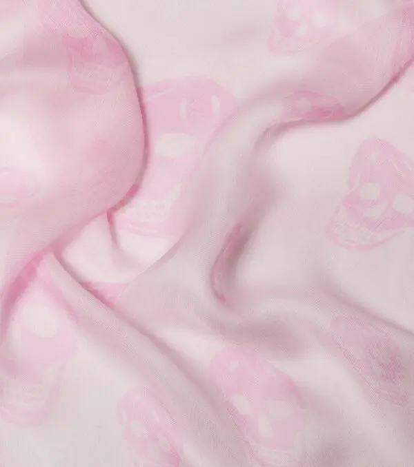 Alexander McQueen Printed Silk Scarf