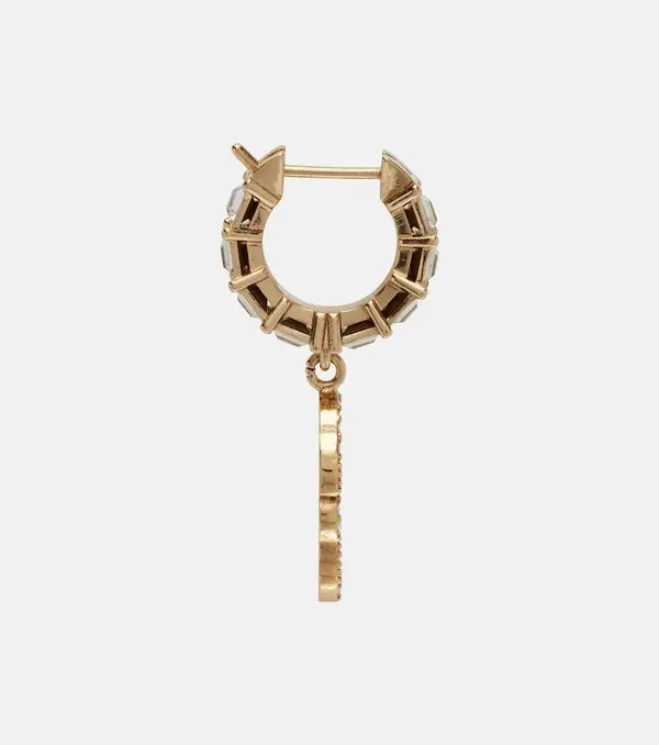 Alexander McQueen Skull Crystal-embellished Drop Earrings - Gold
