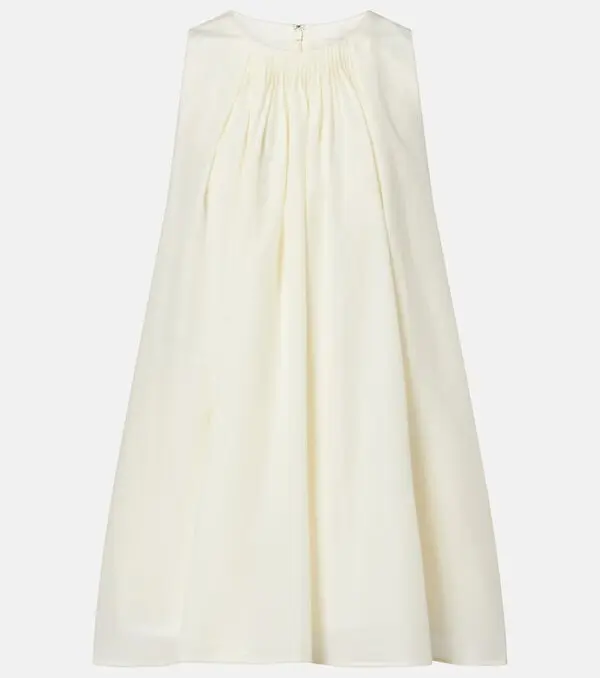 Loulou De Saison Liao Cotton And Silk Top In Ivory