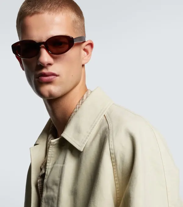 Auralee X Eyevan 002r Oval Sunglasses - Brown