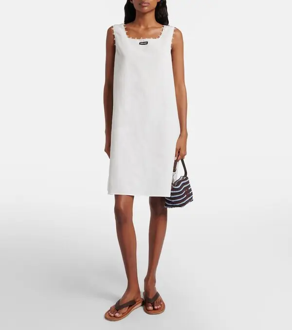 Miu Miu Crochet Striped Shoulder Bag