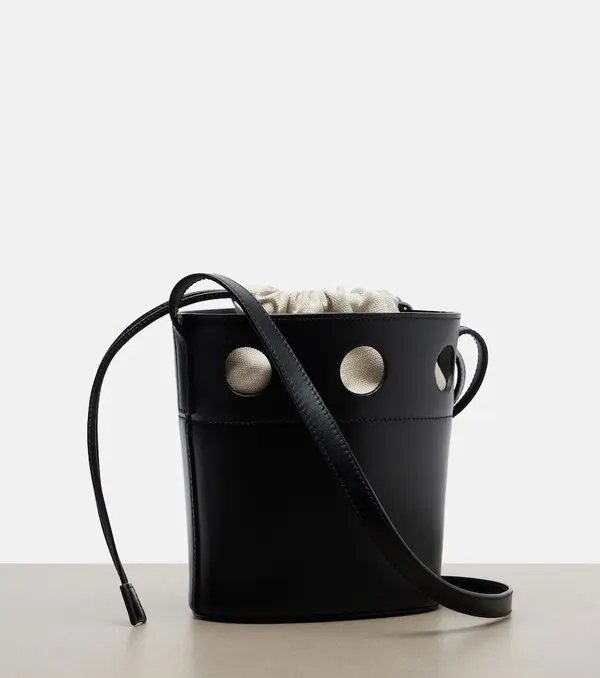 Miu Miu Leather Bucket Bag - Black