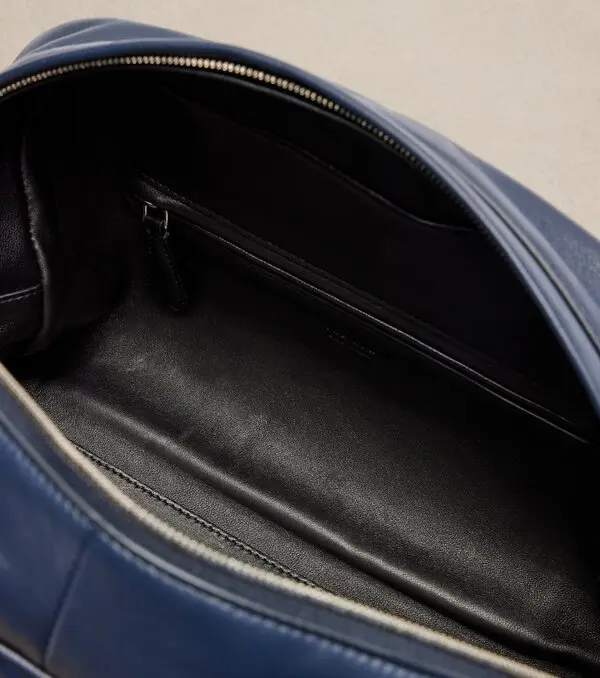 THE ROW Leila Small Leather Clutch - Blue