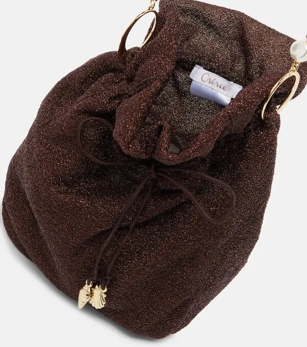 Oseree Lumière Embellished Bucket Bag