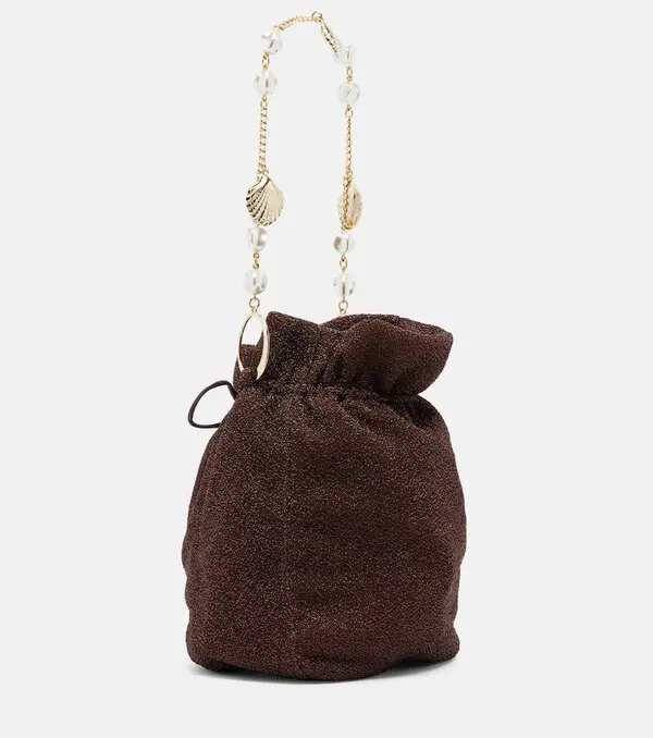 Oseree Lumière Embellished Bucket Bag