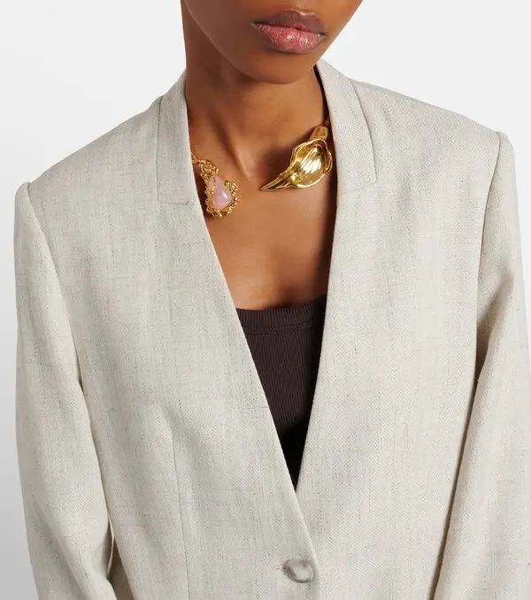 JOSEPH Ferula Linen And Cotton Blazer