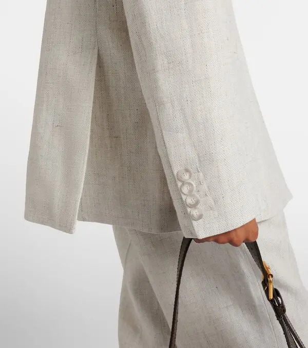JOSEPH Ferula Linen And Cotton Blazer