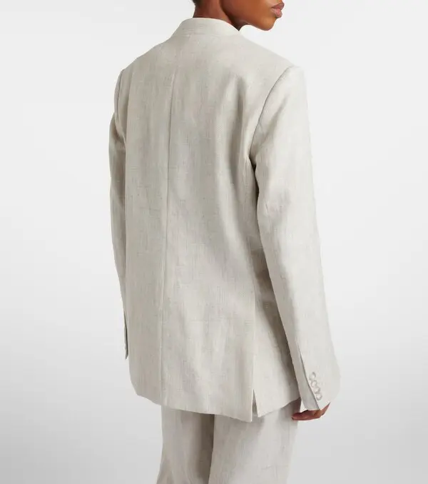 JOSEPH Ferula Linen And Cotton Blazer