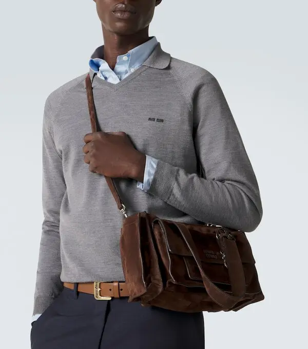 Miu Miu Virgin Wool Polo Sweater