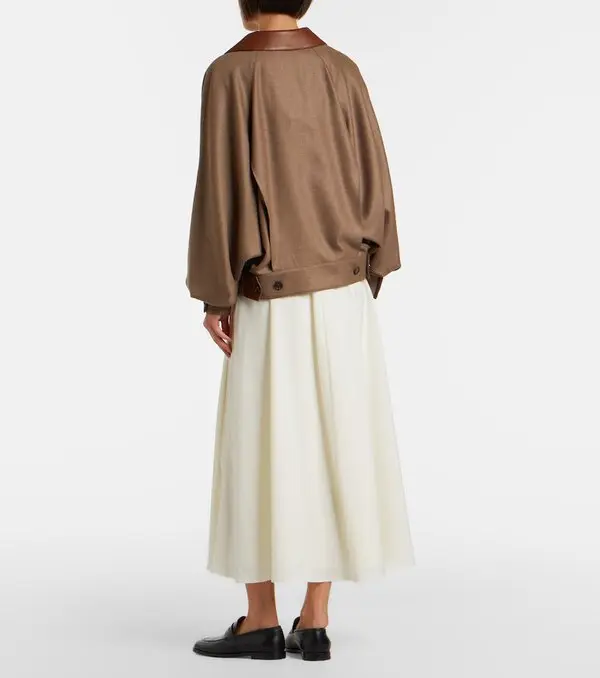 Ralph Lauren Kenzie Wool-blend Midi Skirt