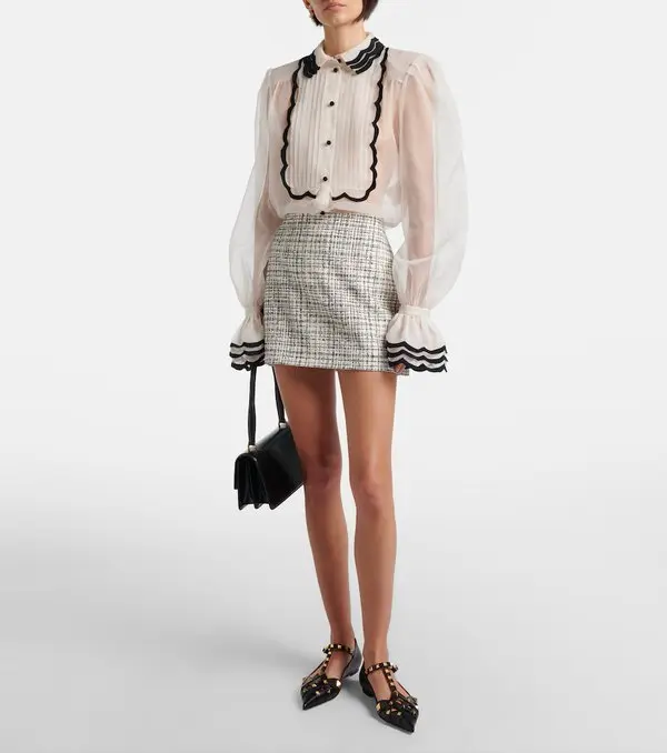 Valentino Garavani Studded Leather Mary Jane Flats