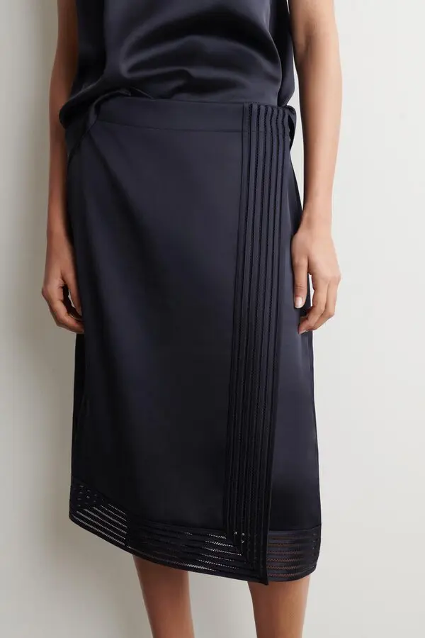 Cos Open-stitch Wrap Skirt