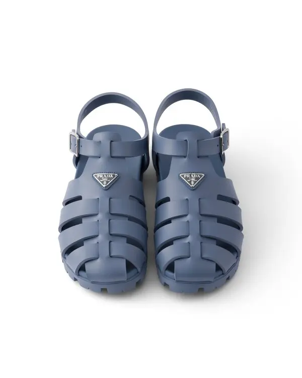 Prada Rubber Fisherman Sandals