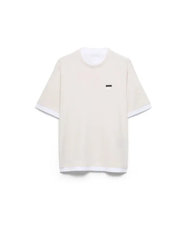 Prada Cotton T-shirt - Neutral
