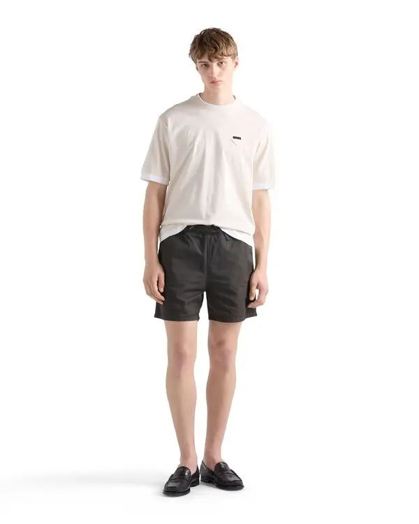 Prada Cotton T-shirt - Neutral