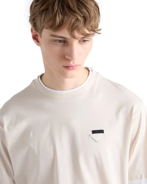 Prada Cotton T-shirt - Neutral