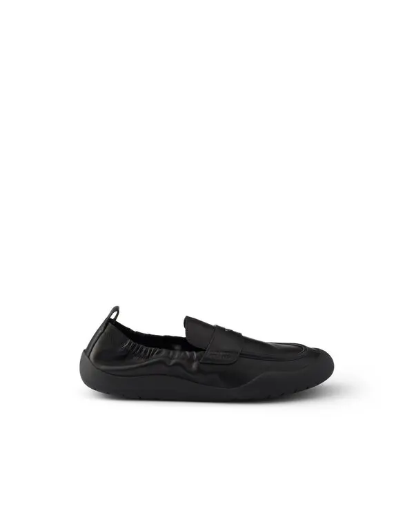 Prada Speedrock Leather Loafers - Black