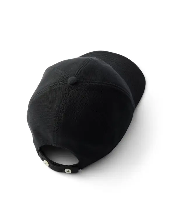 Prada Piqué Baseball Cap - Black