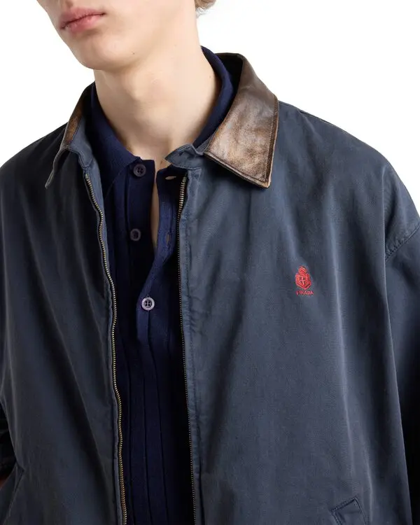 Prada Cashmere And Silk Polo Shirt - Blue
