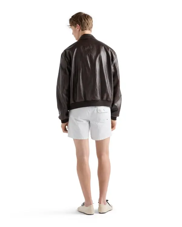 Prada Nappa Leather Bomber Jacket