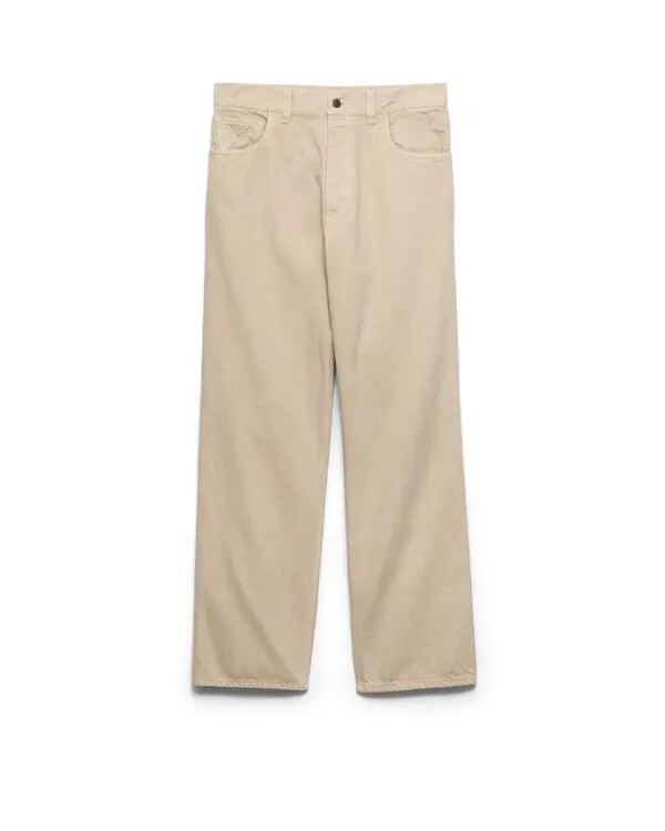 Prada Five-pocket Old Denim Jeans - Neutral