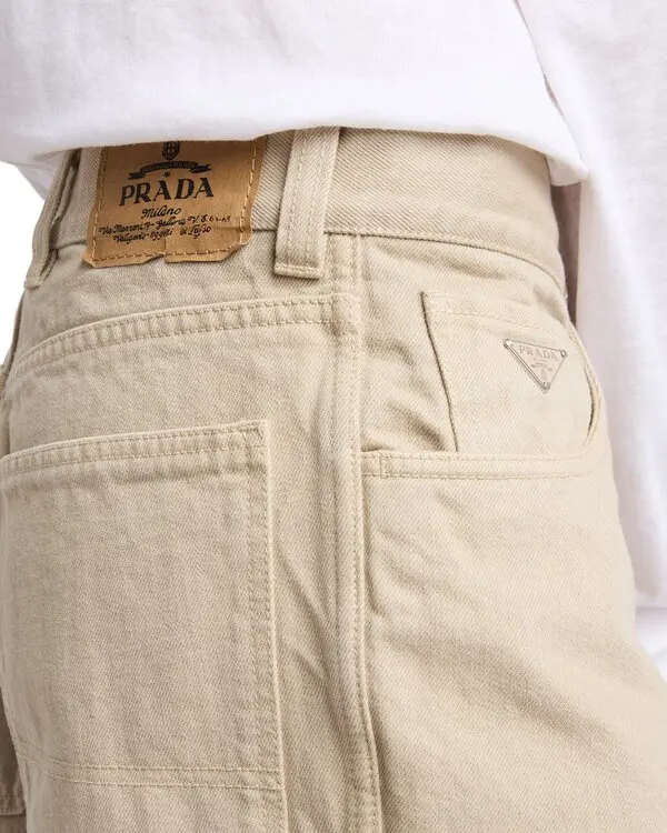 Prada Five-pocket Old Denim Jeans - Neutral
