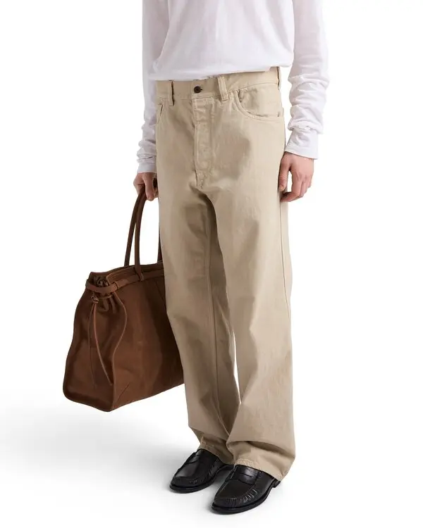 Prada Five-pocket Old Denim Jeans - Neutral