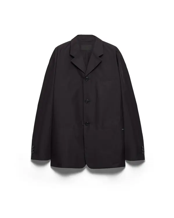 Prada Single-breasted Technical Cotton Blazer