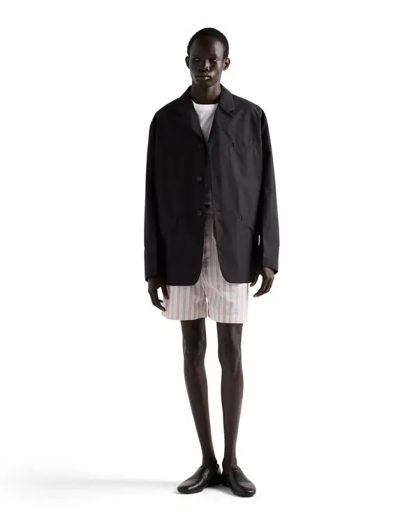 Prada Single-breasted Technical Cotton Blazer