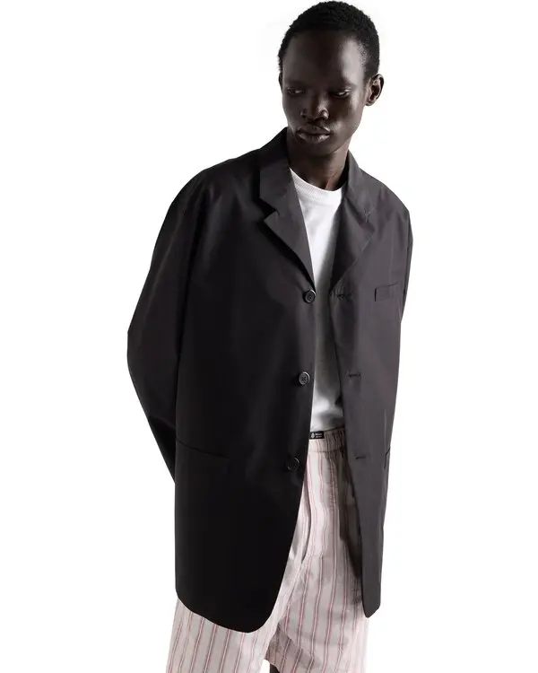 Prada Single-breasted Technical Cotton Blazer