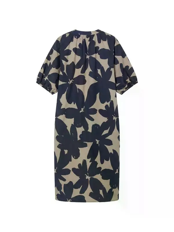 MEIMEIJ Floral Print Belted Midi Dress