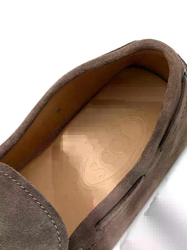 TOD'S Suede Bow Loafers