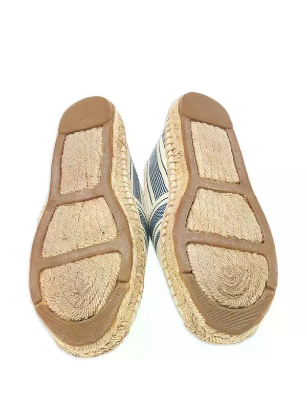 Tory Burch Striped Espadrilles - White