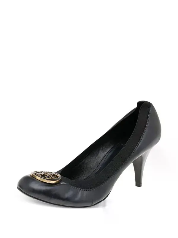 Tory Burch Caroline Logo-plaque Pumps - Black