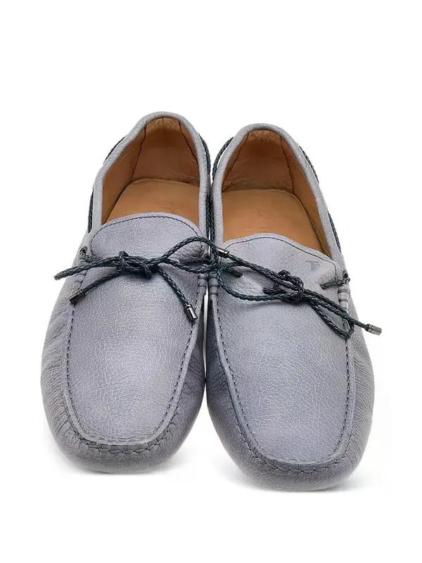 TOD'S Braided Bow Loafers
