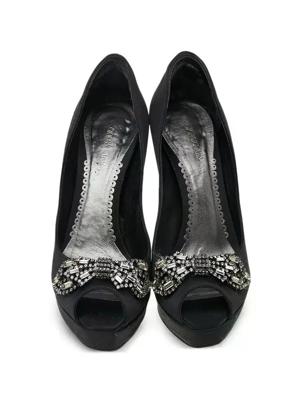 Giorgio Armani Peep-toe Heeled Pumps