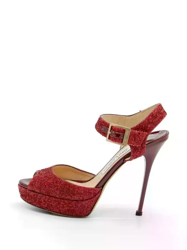 JIMMY CHOO 125mm Linda Heeled Sandals - Red