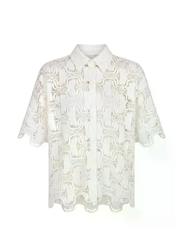 MEIMEIJ Guipure Lace Shirt