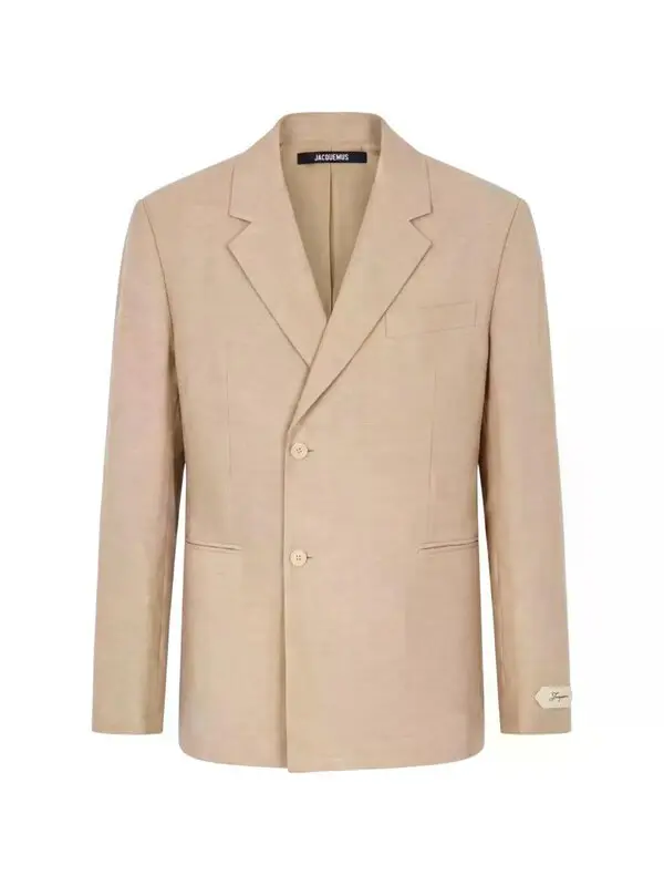 Jacquemus The Melo Logo-patch Blazer - Neutrals