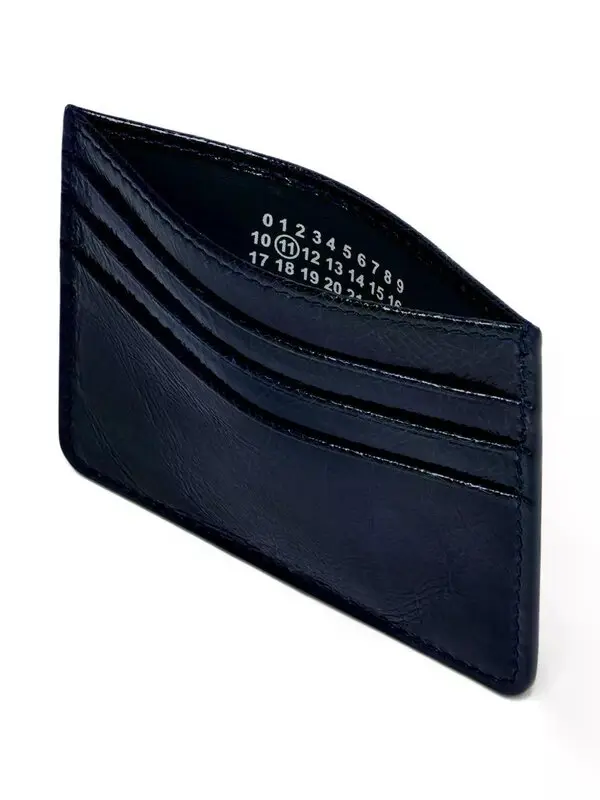 MAISON MARGIELA Crackled-leather Four Stitches Card Holder