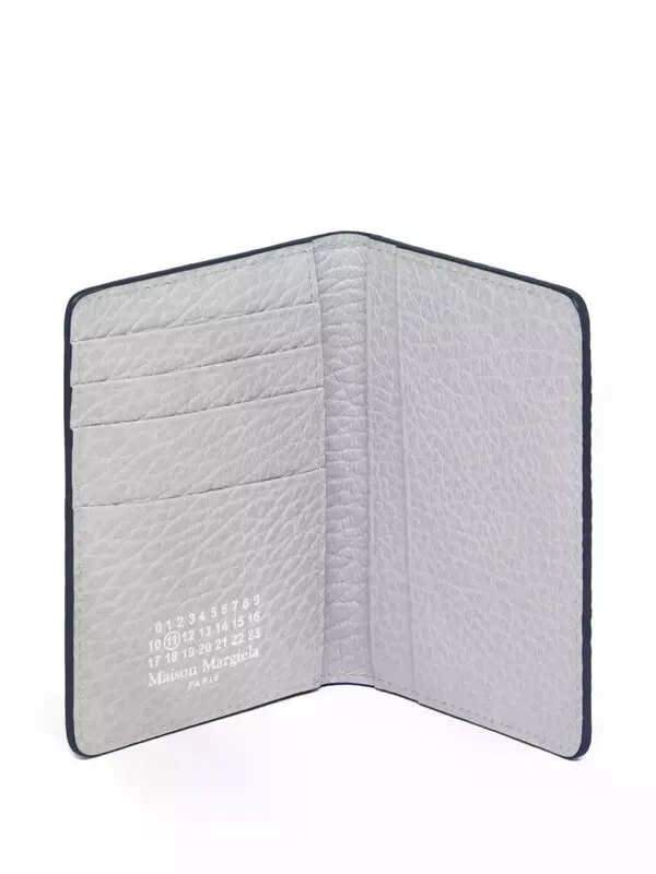 MAISON MARGIELA Four Stitches Grained Card Holder - Blue