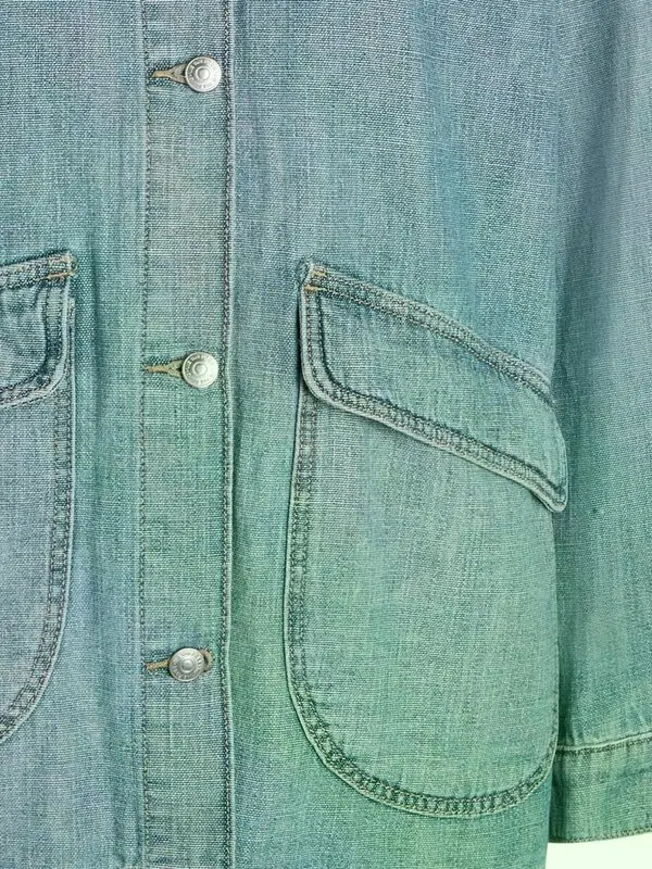Free People We The Free Contrast-collar Denim Jacket