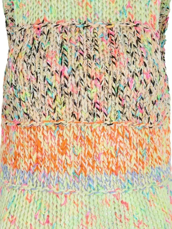 Free People Chunky-knit Sleeveless Sweater - Green