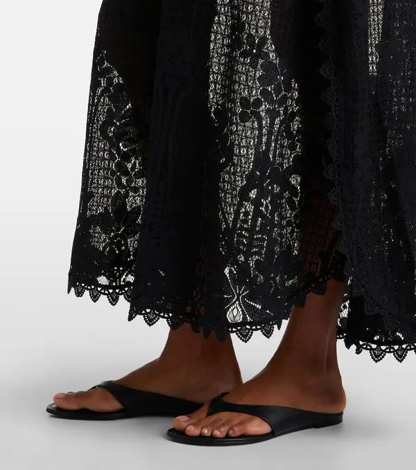 Melissa Odabash Yasin Cotton-blend Lace Kaftan