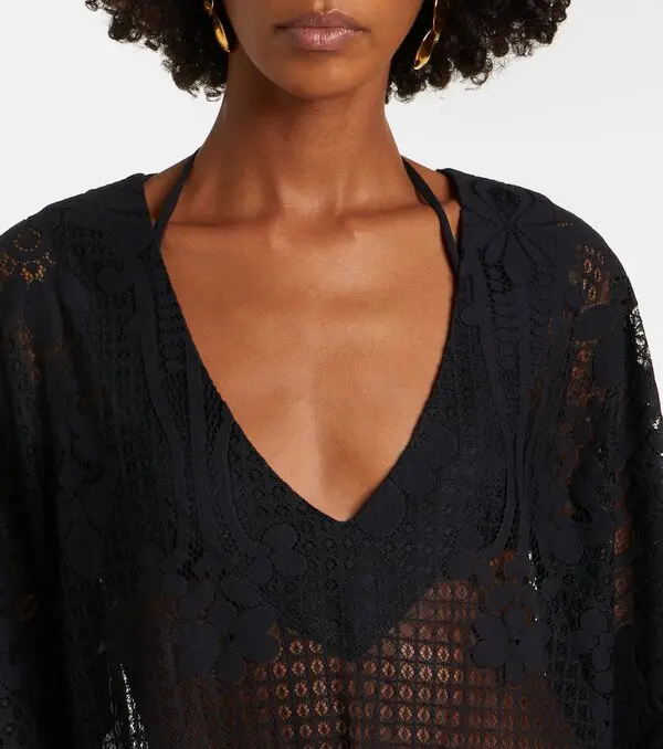 Melissa Odabash Yasin Cotton-blend Lace Kaftan