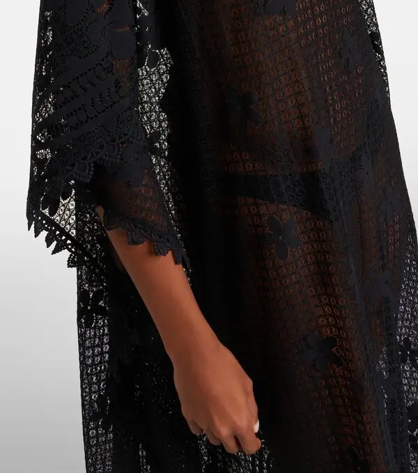Melissa Odabash Yasin Cotton-blend Lace Kaftan
