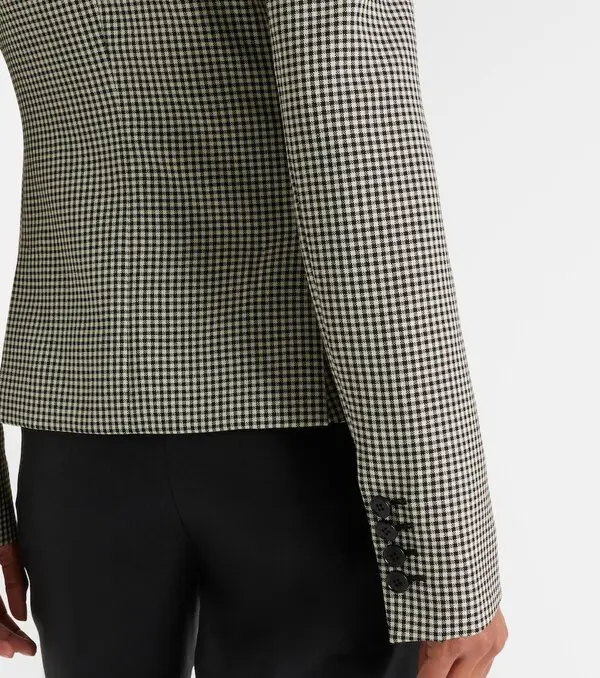Alexander McQueen Gingham Layered Blazer