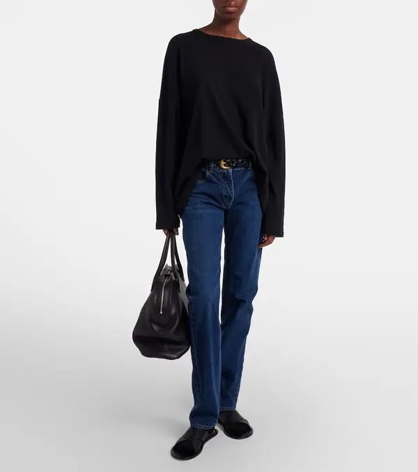 THE ROW Agnes 15 Leather Tote Bag