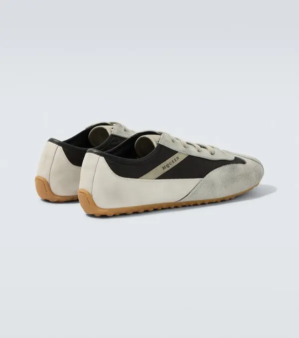 Alexander McQueen Suede-trimmed Sneakers - Grey