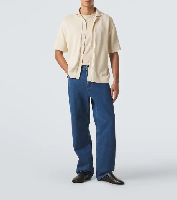 JIL SANDER Straight Leg Jeans In Medium Denim